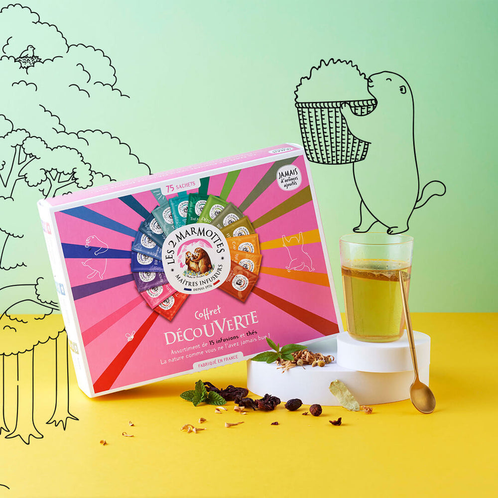 Coffret cadeau infusion et thé Made in France | Les 2 Marmottes ...